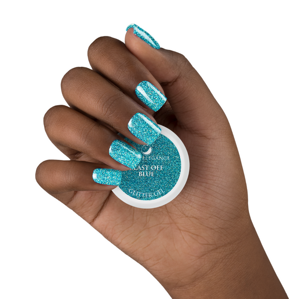 Light Elegance Glitter Gel 10 ml (Blast Off Blue) - Beauty Depot