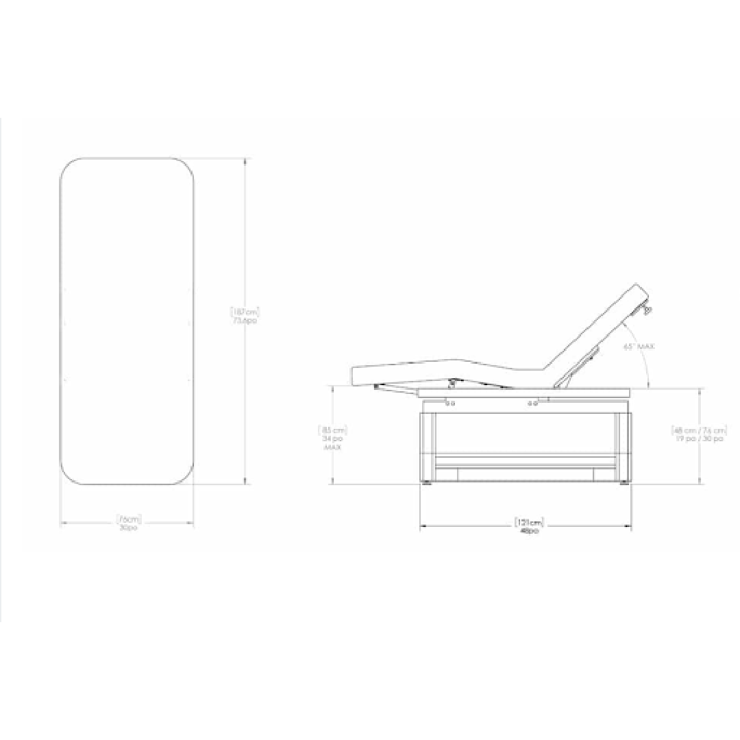 Silhouet-Tone SpaOne Electric Spa Bed with Cabinet - Beauty Depot